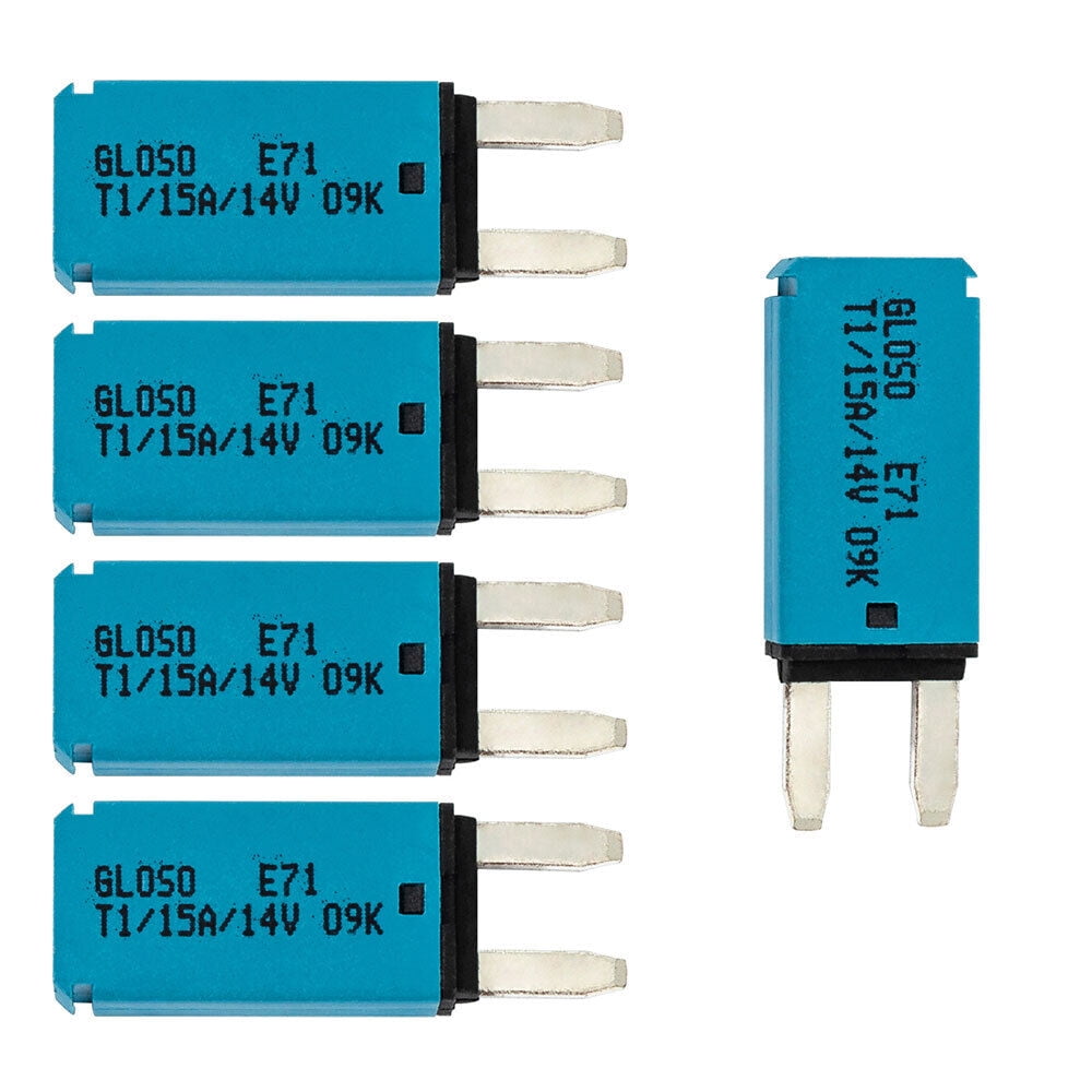 5PCS Mini ATM Manual Reset Circuit Breaker Blade Fuse Car Boat Truck ...