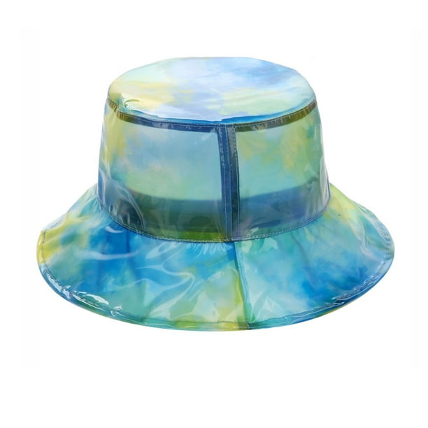 Super Soft PVC Bucket Hat Foldable Watercolor Blue - Walmart.com