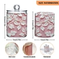 2 PCS Plastic Storage Canister Clear with Lids Airtight Cotton Swabs ...