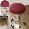 XiYing Solid Color Elastic Milk Silk Round Stool Cover for Bar Lift ...