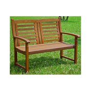 Outdoor Slat Back Bench - Unfinished - Walmart.com