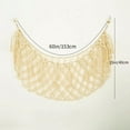 Temacd Plush Toy Wall Hanging Net with Tassels,Handmade Cotton Rope ...