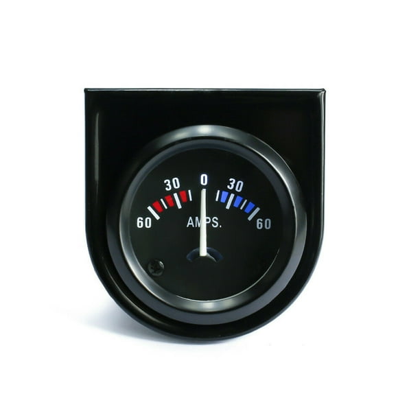 Universal 2'' 52mm LED Pointer Auto Boat AMP Meter Gauge 60-0-60 AMP ...