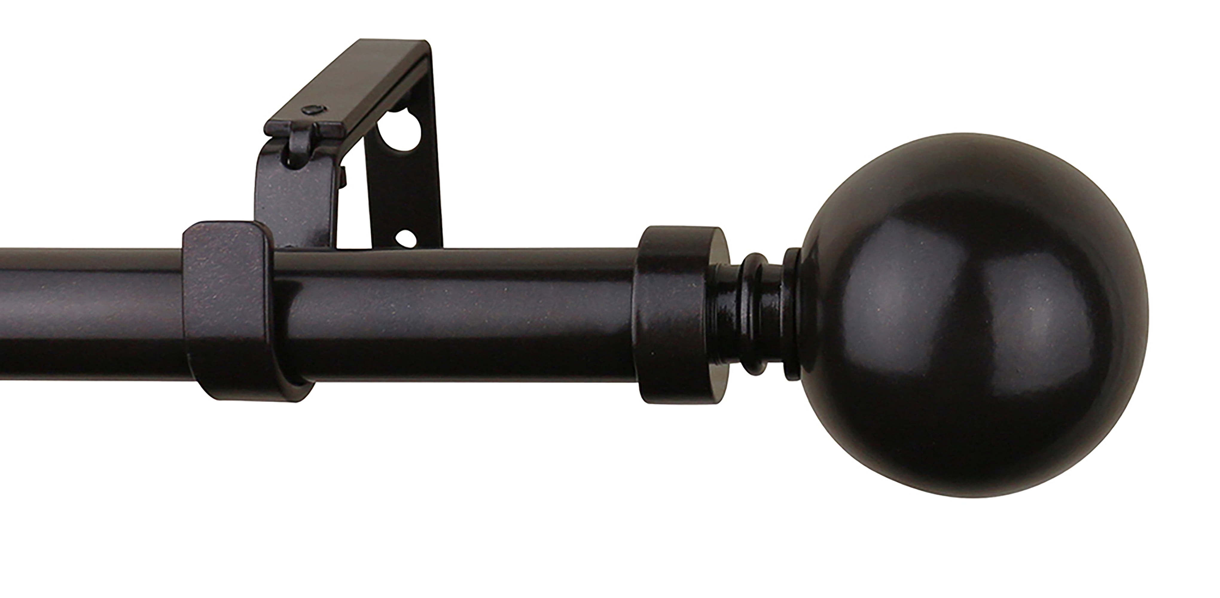MERIVILLE 1-Inch Diameter Ball Single Window Treatment Curtain Rod, 48 ...