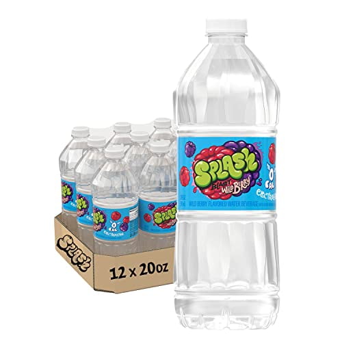 Splash Blast, Flavored Water Beverage, Wild Berry Flavor, 20 Fl Oz ...
