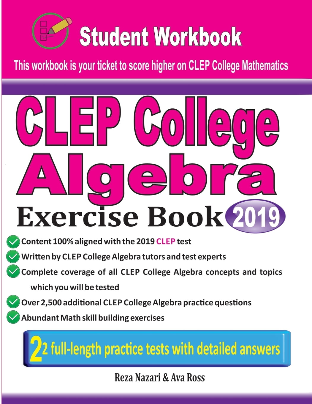 CLEP College Algebra Exercise Book Student Workbook And Two Realistic clep-college-algebra-exercise-book-student-workbook-and-two-realistic