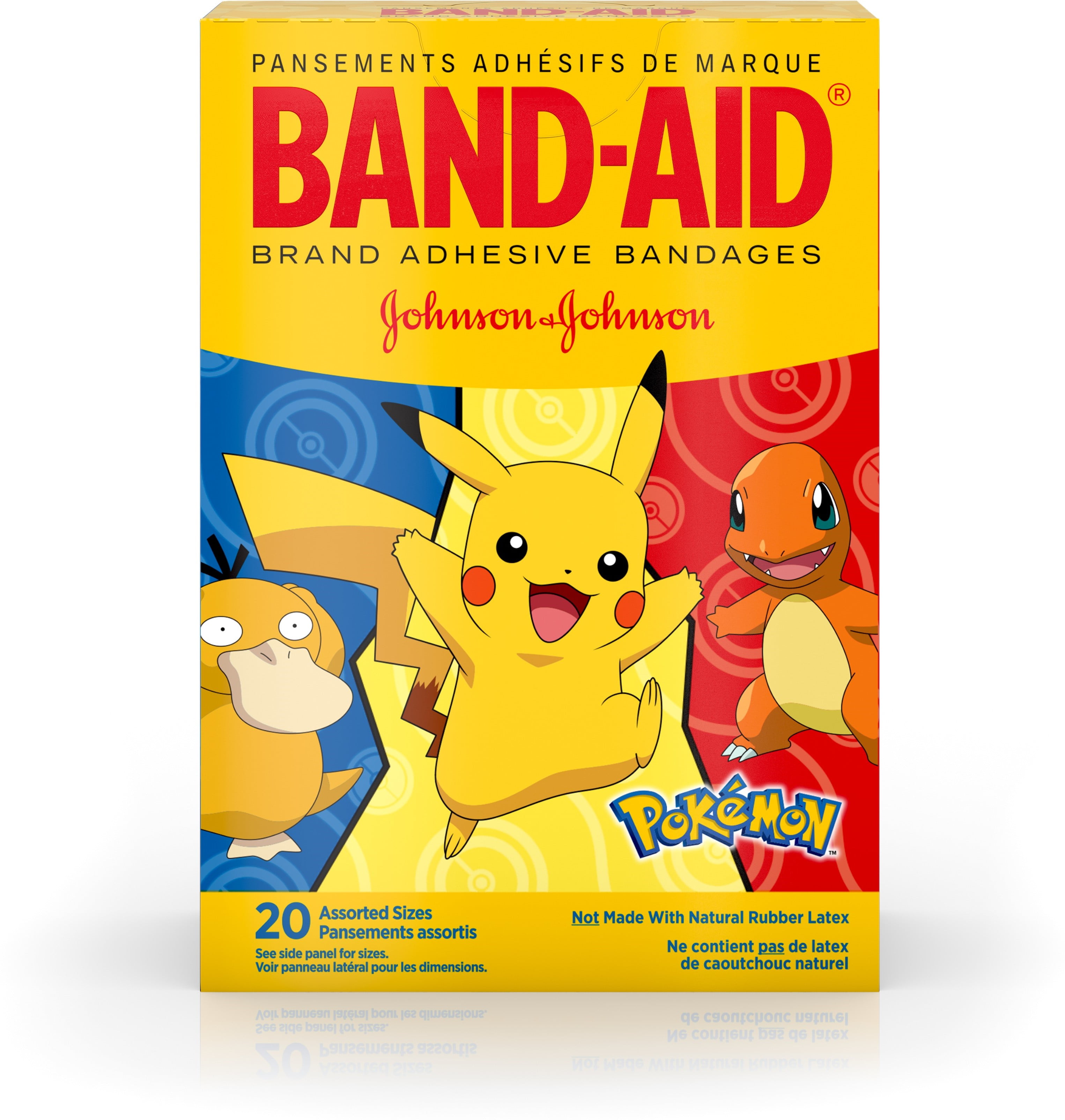 JOHNSON'S Band-Aid Brand Kids Adhesive Bandages for Minor Cuts & Scrapes, Pok mon, Assorted ...