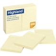 Highland Notes, 4 in. x 6 in., Yellow, 12 Pads/Pack - Walmart.com