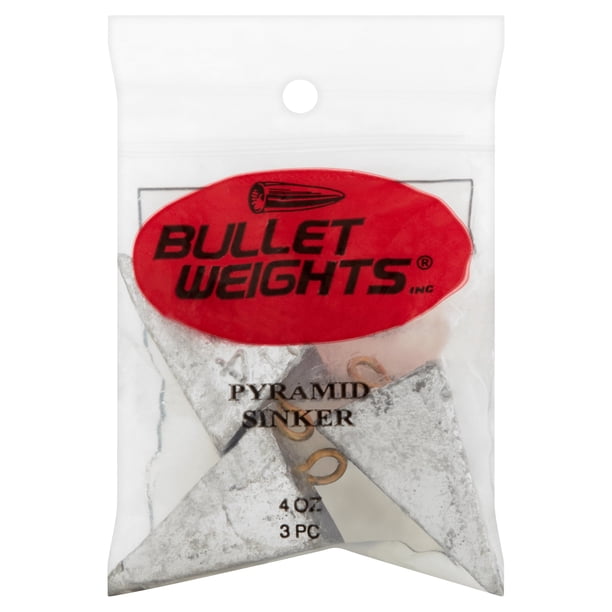 Bullet Weights® Pyramid Sinkers 4 Oz. 3 sinkers - Walmart.com