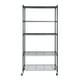 ZenSports 5-Tier Mobile Storage Rack 300LBS Steel Wire Shelving Unit W ...