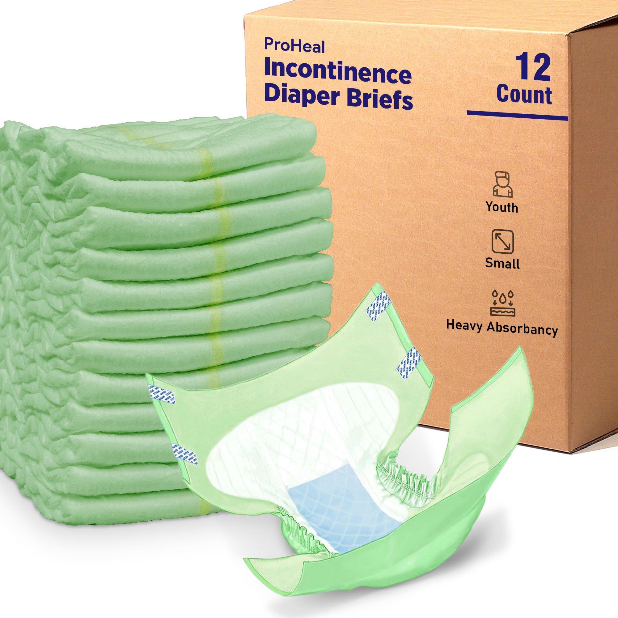 Buy Proheal Disposable Youth Incontinence Diaper Briefs 12 Pack Small