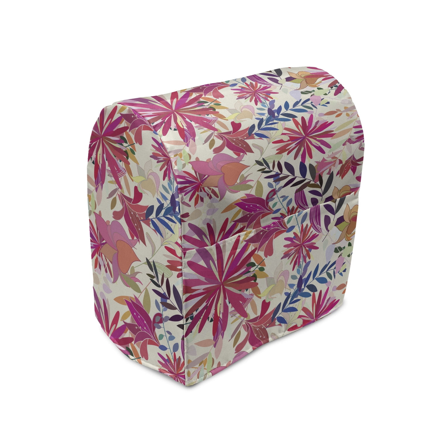 Floral Stand Mixer Cover, Continuous Pointed Petals Curvy Flowers ...
