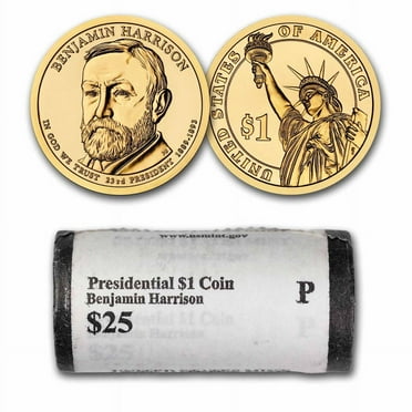 2007-P George Washington 25-Coin Presidential Dollar Roll - Walmart.com