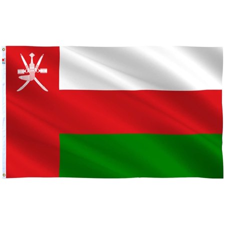 Sultan of Oman Flag 3x5 Ft Outdoor Large, Moderate-Outdoor Both Sides ...