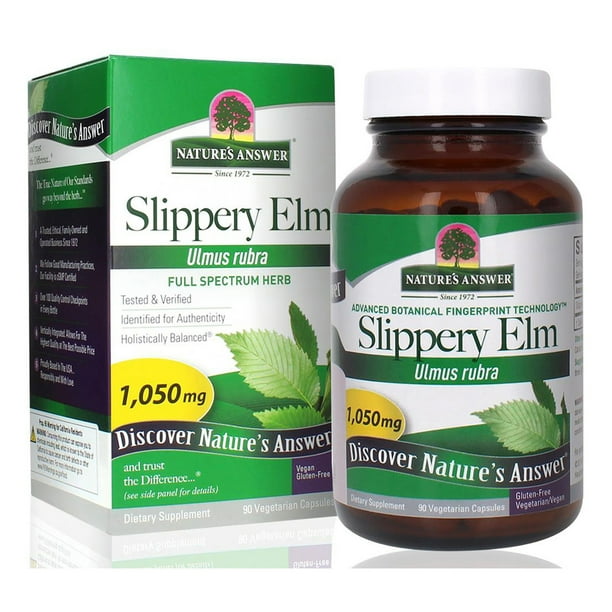 Nature's Answer Slippery Elm Bark, Cápsulas Digestivas, 90 Unidades | Walmart en línea