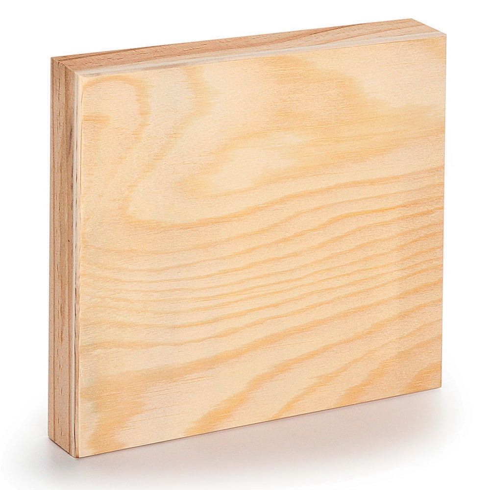 Studio 71 Natural Unfinished Wooden Wall Panel, 6 x 6 Inches - Walmart ...