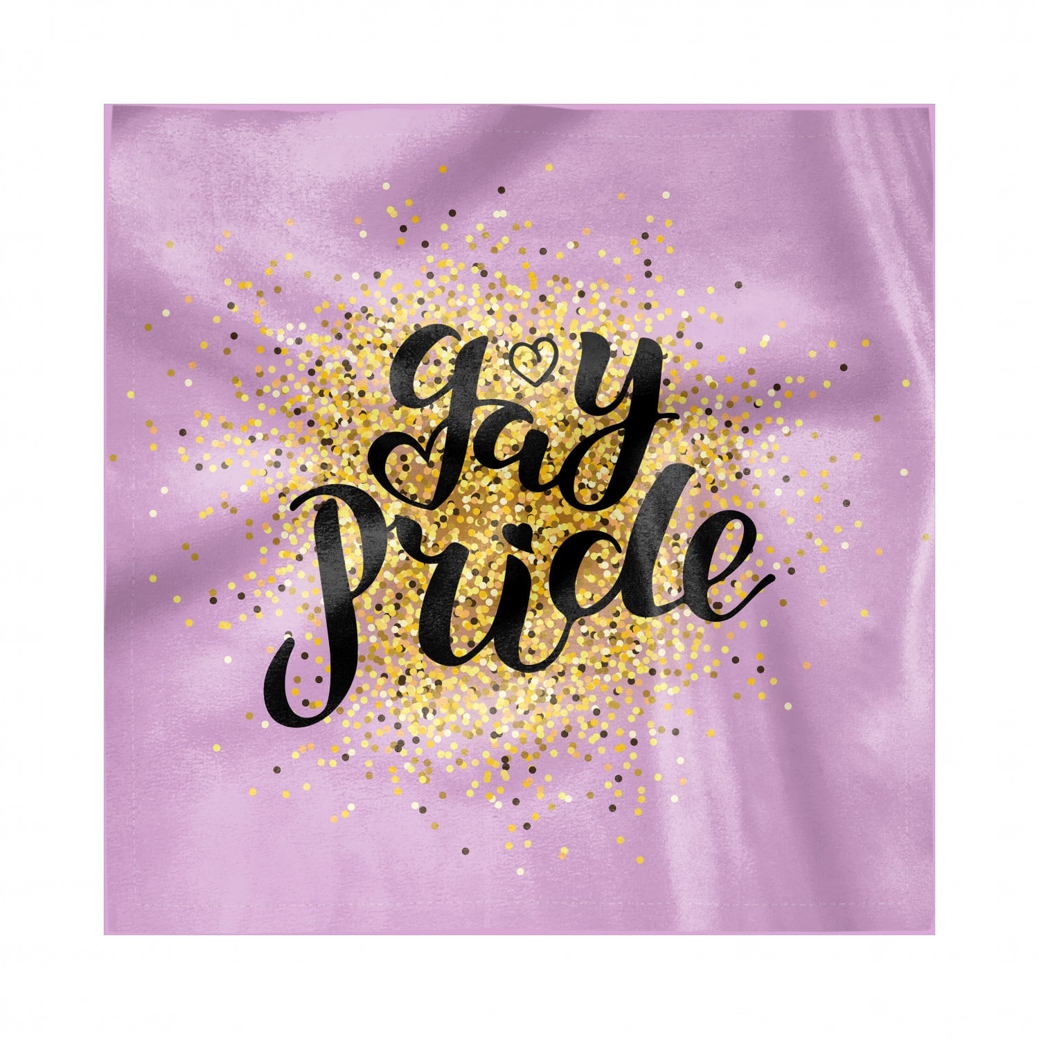 Pride Decorative Napkins Set of 4, Golden Yellow Tones Dots on Lilac ...