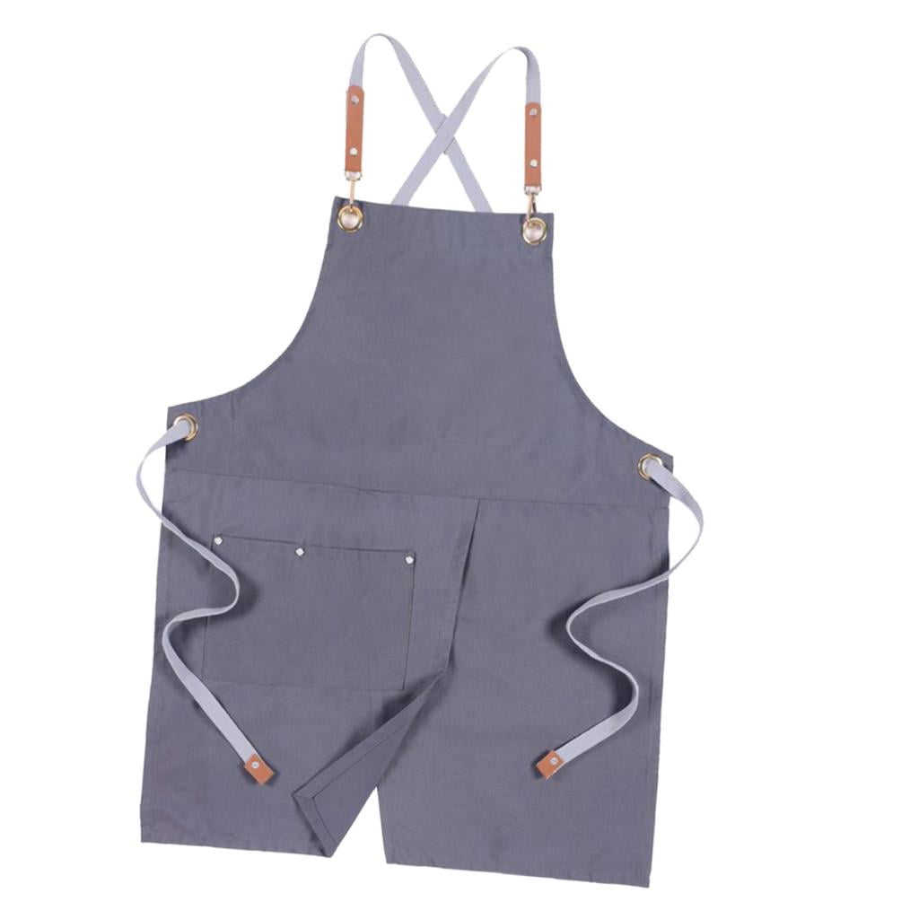 Delantal de trabajo de lona, delantal de pintura de cocina con ...