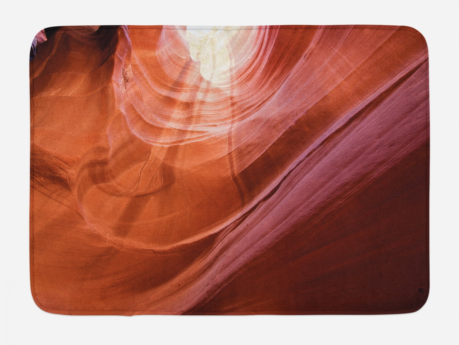 Usa Bath Mat, Nature Theme Inside of the Antelope Canyon in Arizona ...