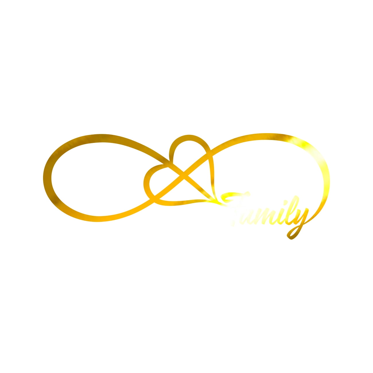 Family Love Heart Infinity Forever Symbol Sticker Decal Die Cut - Self ...