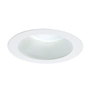 NICOR Lighting 6-Inch Airtight Recessed Cone Baffle Trim, Nickel ...