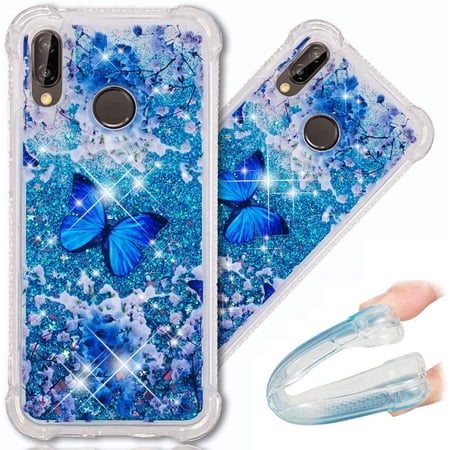 Huawei P20 Lite Case, 3D Cute ed Glitter Liquid Sparkle Floating Luxury ...