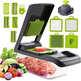 JYT Quick Tool - 12-in-1 Vegetable Chopper, Slicer, Cutter with ...