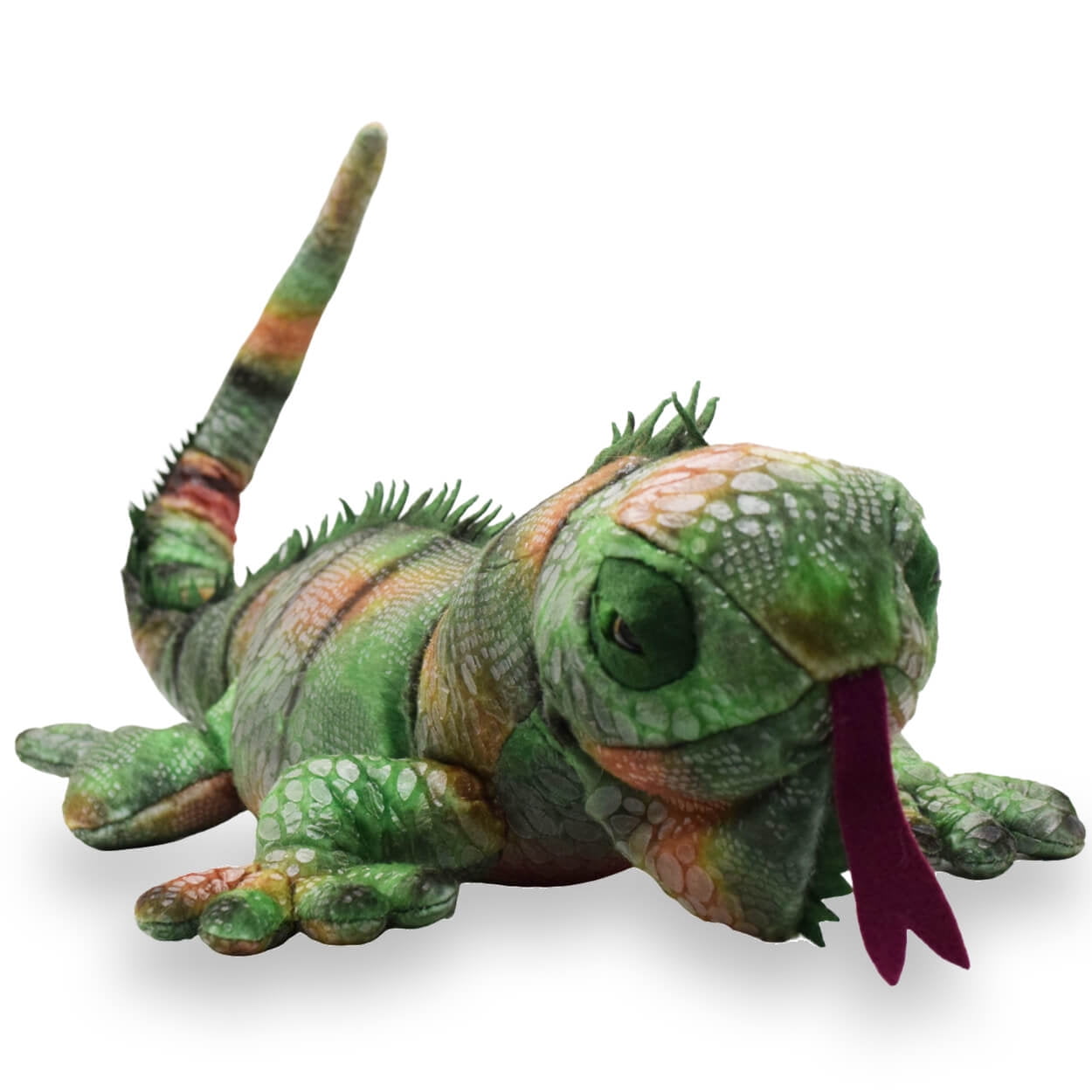 Realistic Green iguana Stuffed Animal Plush Toy, Lifelike Animal ...
