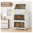 V9 84 Gal Large Stackable Storage Bins With Lids Collapsible Storage