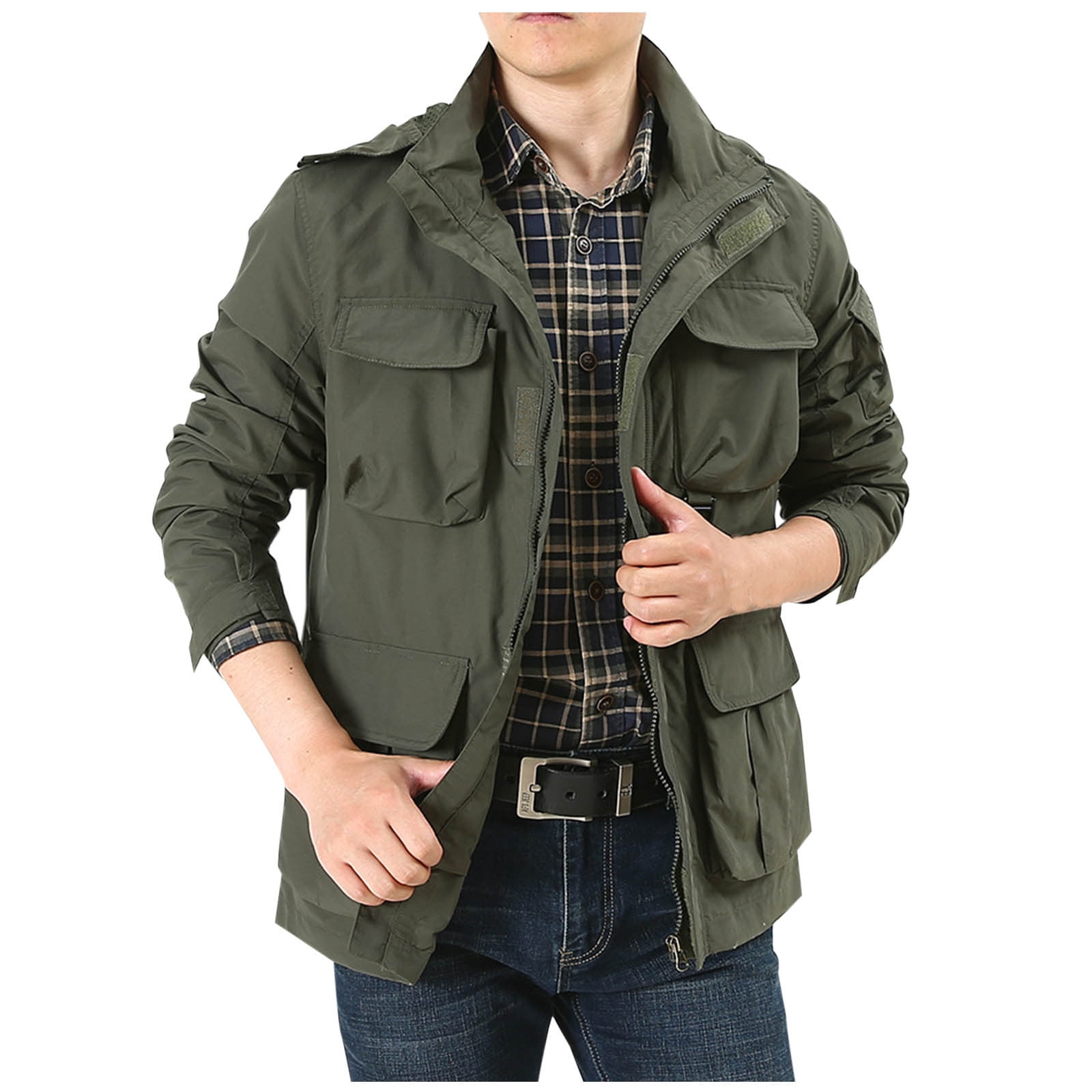 Click here for Pisexur Jackets For Men Man Multiple Pockets Multi... prices