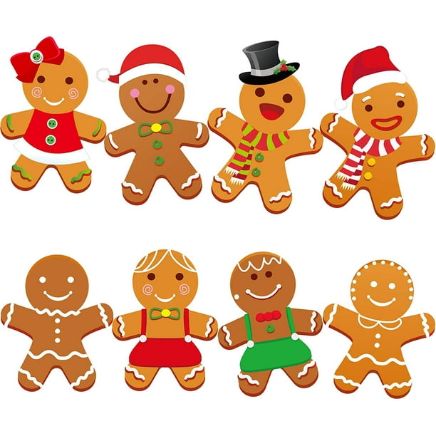 40 Pieces Winter Christmas Mini Gingerbread Cut-Outs Versatile ...