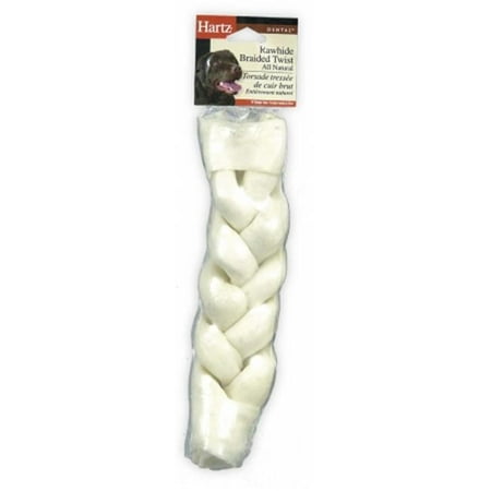 Hartz 10in. Dental Rawhide Retriever Braided Twist Rolls 99307 ...