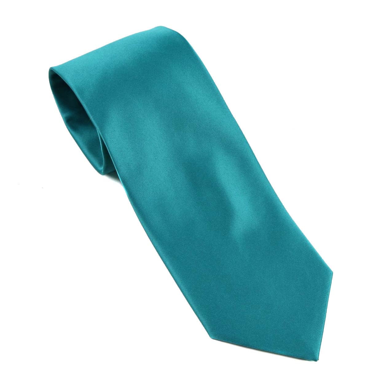 BuyYourTies - Mens Solid Neck Tie - Teal - Walmart.com