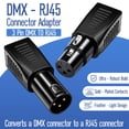 3-Pin XLR to Ethernet Converter Adapter, Male Audio Cable Connector for ...