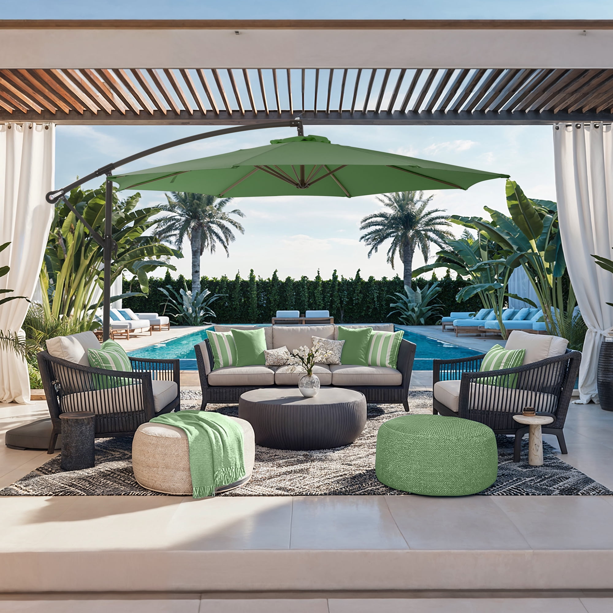 Click here for Corliving 9.5ft Tilting Cantilever Outdoor Patio U... prices