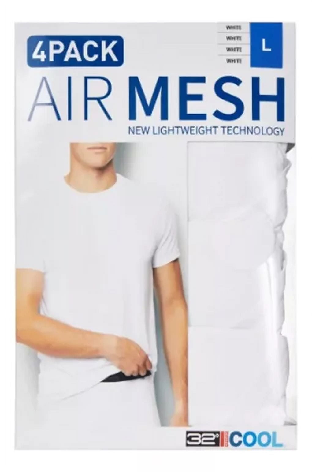 Playera 32 Degrees Hombre Air Mesh Cool 4 Pack 100% Original | Bodega ...