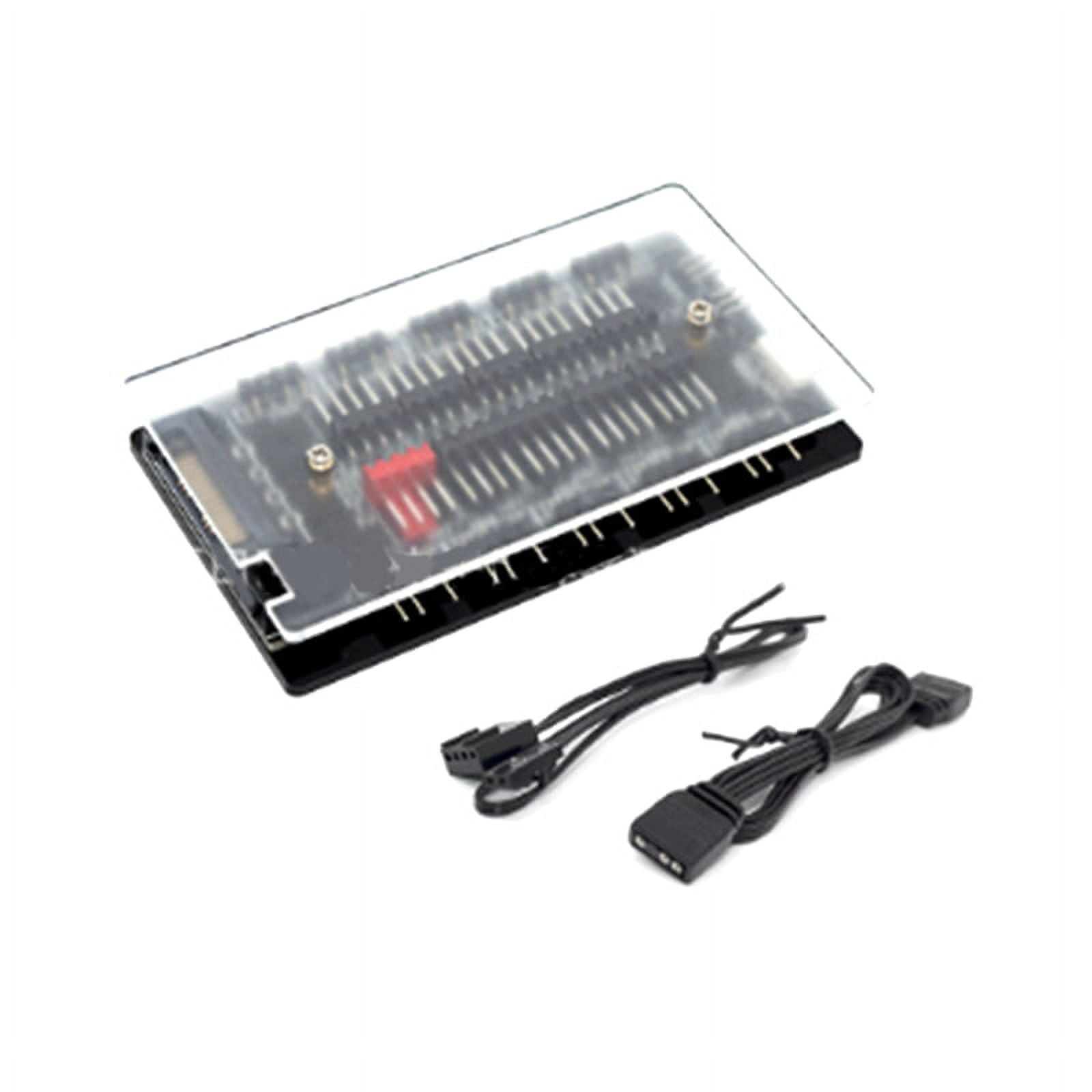 RGB Fan Hub 10 Ports PWM Addressable RGB Fan Splitter 5V/3Pin for Power ...