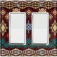 Metal Light Switch Plate Cover Safari African Tribal Art Pattern Brown ...