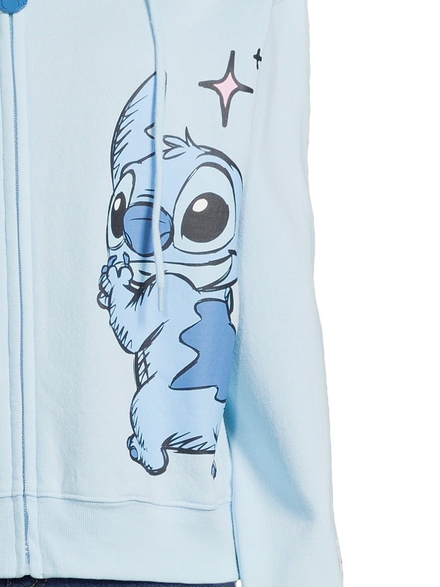 Disney Stitch and Angel Juniors' Graphic Hoodie, Sizes XS Disney Stitch and Angel Juniors' Graphic Hoodie, Sizes XS