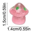 50Pcs Glow in Dark Mini Resin Mushroom Ornaments Multi Color DIY Decor ...