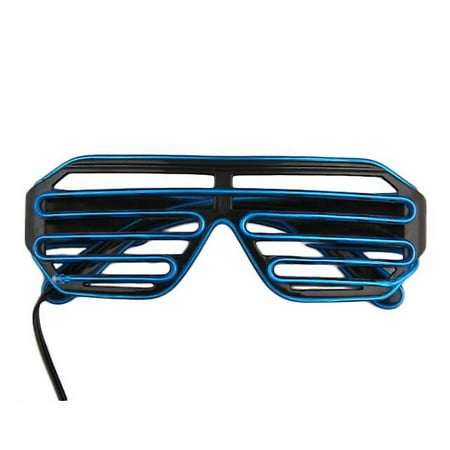 Plastic Led Glasses Light Up Shades Flashing Rave Wedding Party Indoor ...