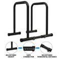 Pooboo Home Gym Stand, Adjustable Dip Bar, Steel Power Tower, Pull Up ...