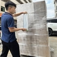 Clear-2-Pack Stretch Film 18" x 1000 Feet 80 Gauge Industrial Hand Wrap ...