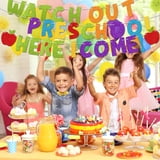 HOWAF Glitter Watch Out Preschool Here I Come Banner, Preschool Back to ...