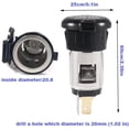2Pack Car Cigarette Lighter Socket, Juerly Cigarette Lighter Splitter ...