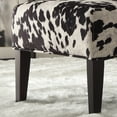 Chelsea Lane Maxfield Cowhide Print Lounge Accent Chair, Black ...