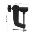 BESTYASH Adjustable Desk Mount Clamp Black Metal Clip for Mic Boom Arm ...