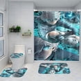 Lheaggik Anime Blue Lock 4 Pcs Bathroom Sets with Shower Curtain and ...
