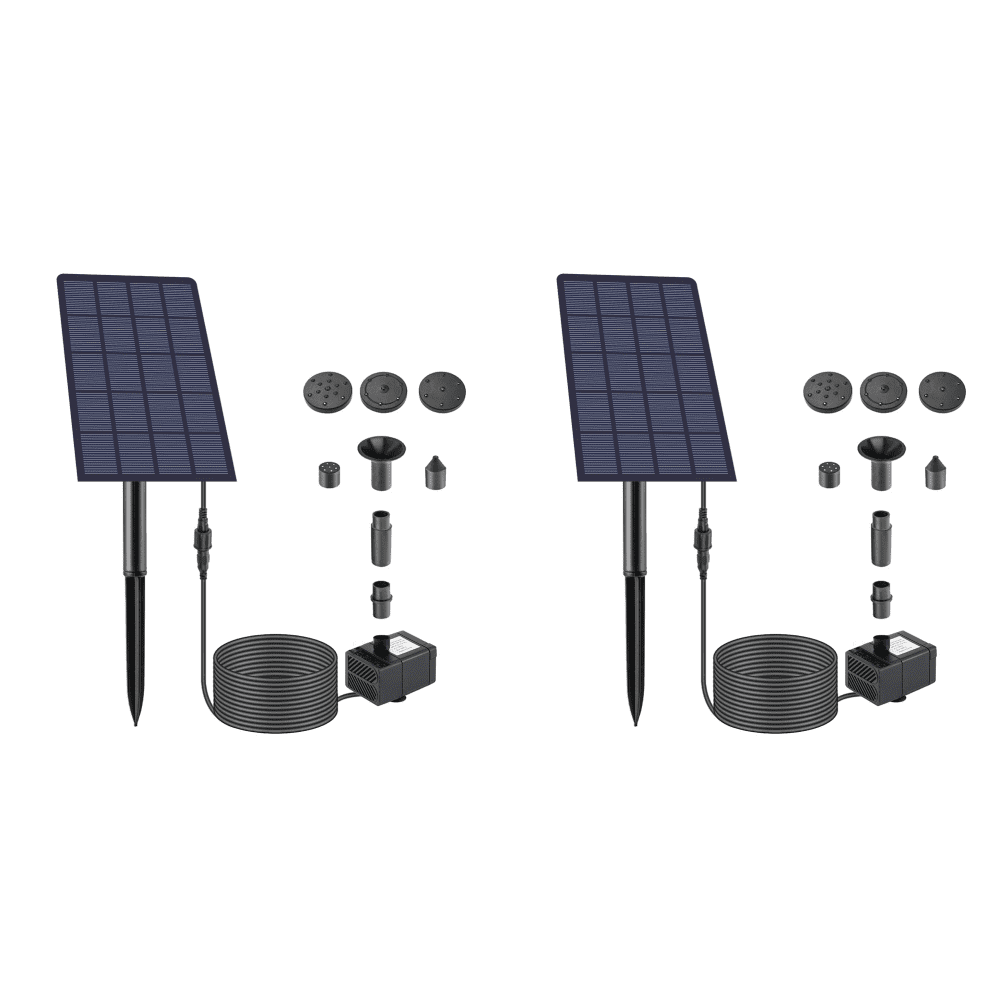 Bomba Panel Fuente 5W 5V Con Estaca 200L/h Kits Solar para Piscina ...