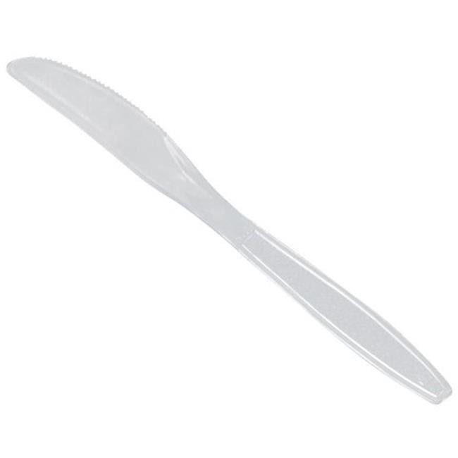 CPC EXHCUTKC 7 in. Disposable Heavy Weight Clear Plastic Knives, Case ...